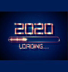Loading icon on black Royalty Free Vector Image