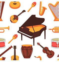 Isolated set musical instruments Royalty Free Vector Image