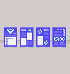 Cultural diversity brochure template Royalty Free Vector