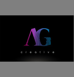 Ag logo letter design Royalty Free Vector Image