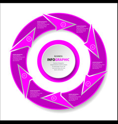 Four 4 ps marketing mix infographic flat Vector Image