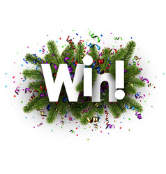 Win sign Royalty Free Vector Image - VectorStock