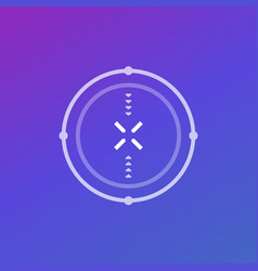 Target aim crosshair icon Royalty Free Vector Image