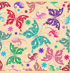 Vivid seamless floral pattern Royalty Free Vector Image