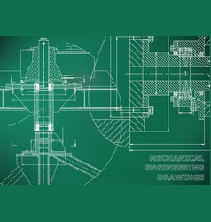 Blue background grid backgrounds engineering Vector Image