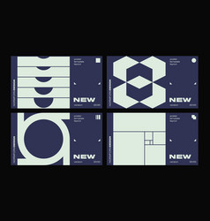 New modernism poster template design Royalty Free Vector