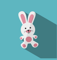 Easter bunny with big egg art Royalty Free Vector Image