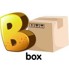 Things that start with the letter b Royalty Free Vector