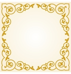Set of decorative borders in traditional russian Vector Image