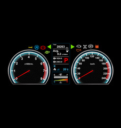 Car dashboard icon engine light abs led oil Vector Image