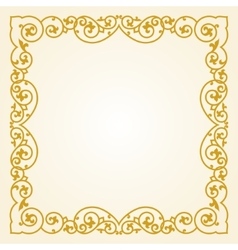 Set of decorative borders in traditional russian Vector Image