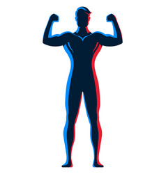Male body with different water level percentages Vector Image