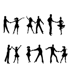 Rumba basic steps Royalty Free Vector Image - VectorStock