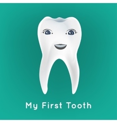 Tooth character Royalty Free Vector Image - VectorStock