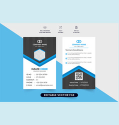 Print ready identity card design for business Vector Image