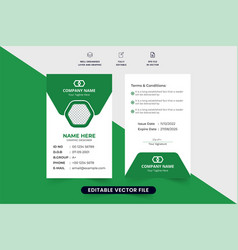 Print ready identity card design for business Vector Image