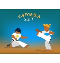 Capoeira set Royalty Free Vector Image - VectorStock