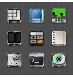 Animal faces for app icons-set 22 Royalty Free Vector Image