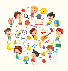 Kids background Royalty Free Vector Image - VectorStock