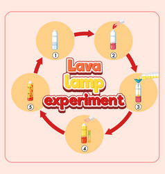 Lava lamp science experiment Royalty Free Vector Image