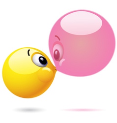 Smiley emoticon waving hand Royalty Free Vector Image