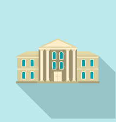 Courthouse front or facade central court building Vector Image