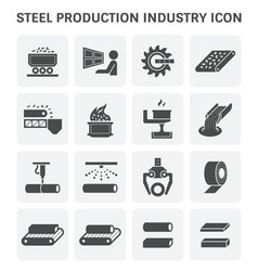 Steel icon Royalty Free Vector Image - VectorStock