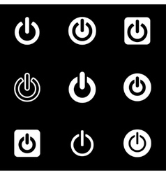 White exit icon set Royalty Free Vector Image - VectorStock