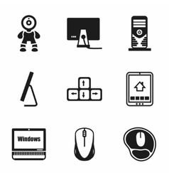 Japanese cute kawaii character - computer icons Vector Image