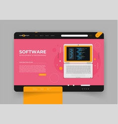Programming and coding concept Royalty Free Vector Image