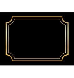 Golden frame Royalty Free Vector Image - VectorStock