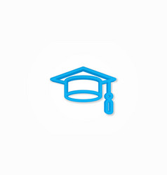 Realistic detailed 3d congratulation graduates Vector Image