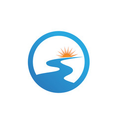 R river logo Royalty Free Vector Image - VectorStock