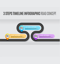 Navigation map infographic 5 steps timeline Vector Image