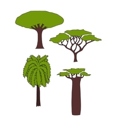 African tree Royalty Free Vector Image - VectorStock