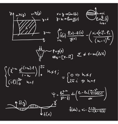 Mathematics background with formulas Royalty Free Vector