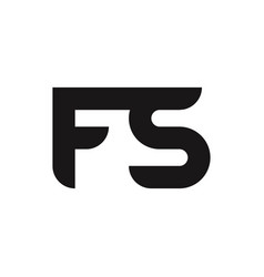 Bs logo letter design Royalty Free Vector Image