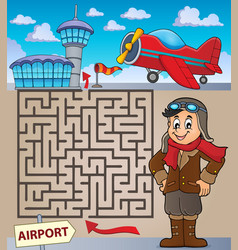 Aviation thematic set 1 Royalty Free Vector Image