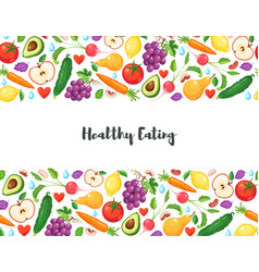Eat healthy Royalty Free Vector Image - VectorStock