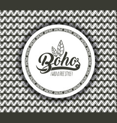 Isolated boho circle design Royalty Free Vector Image