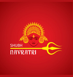 Navratri utsav greeting card Royalty Free Vector Image