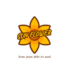 Simple flower Royalty Free Vector Image - VectorStock