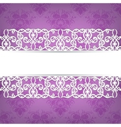 Paper horizontal invitation card Royalty Free Vector Image