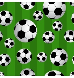 Soccer ball seamless football background pattern Vector Image