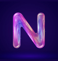 Holographic letter Royalty Free Vector Image - VectorStock