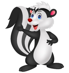Baby skunk cartoon Royalty Free Vector Image - VectorStock