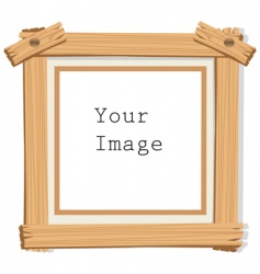 Wooden frame Royalty Free Vector Image - VectorStock