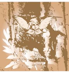 Angel grunge vector