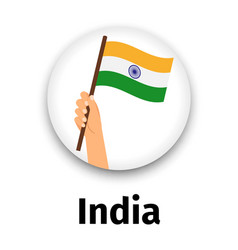 August 15 india independence day hand fist symbol Vector Image