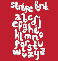 Dotted abc letters hand drawn with ink Royalty Free Vector